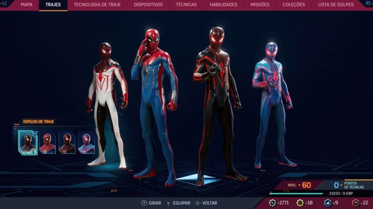 Marvel's Spider-Man 2: todos os trajes do Miles Morales
